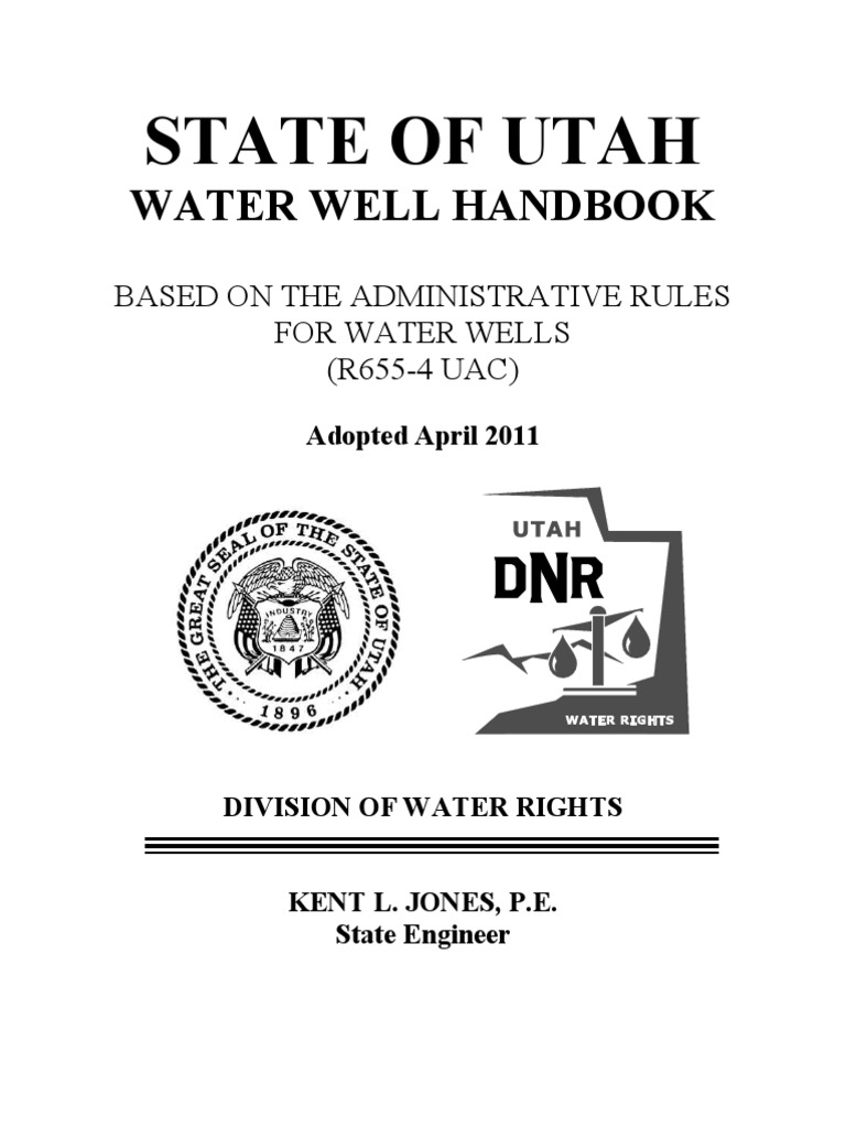 Utah Water Well Handbook 2011 | PDF | Casing (Borehole) | Borehole