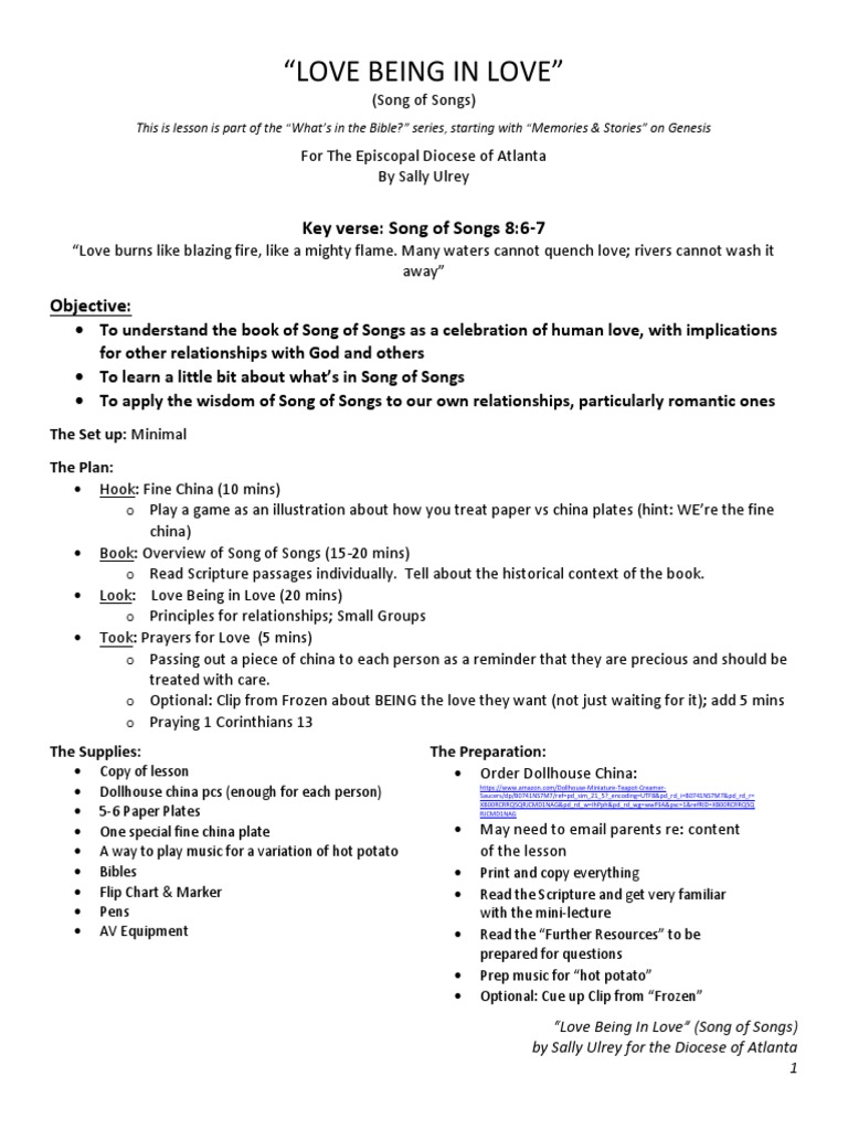 Celebrating Love in Song of Songs | PDF | Love | Song Of Songs