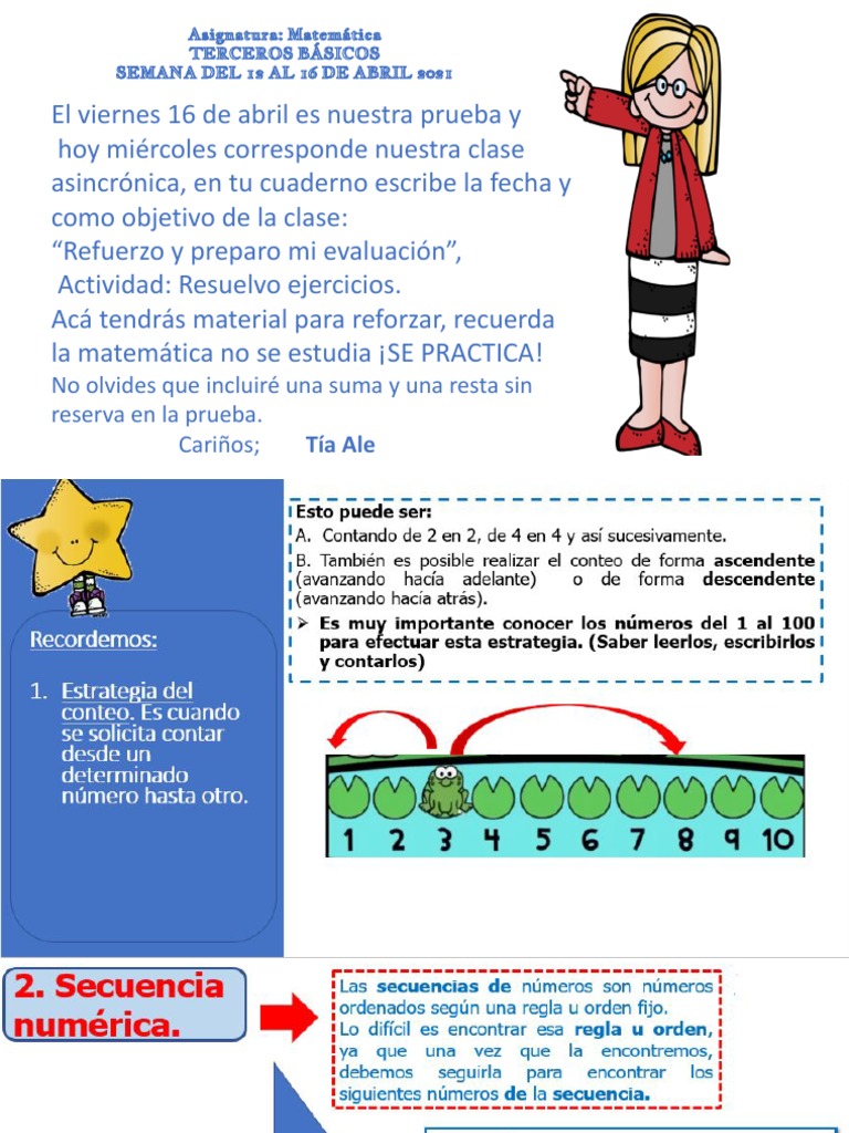 Práctica de Numeración Hasta El 100 | PDF