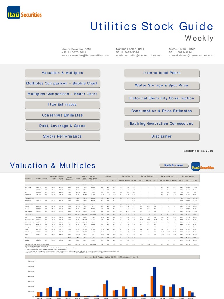 Utilities Stock Guide: Weekly | PDF | Financial Markets | Financial ...
