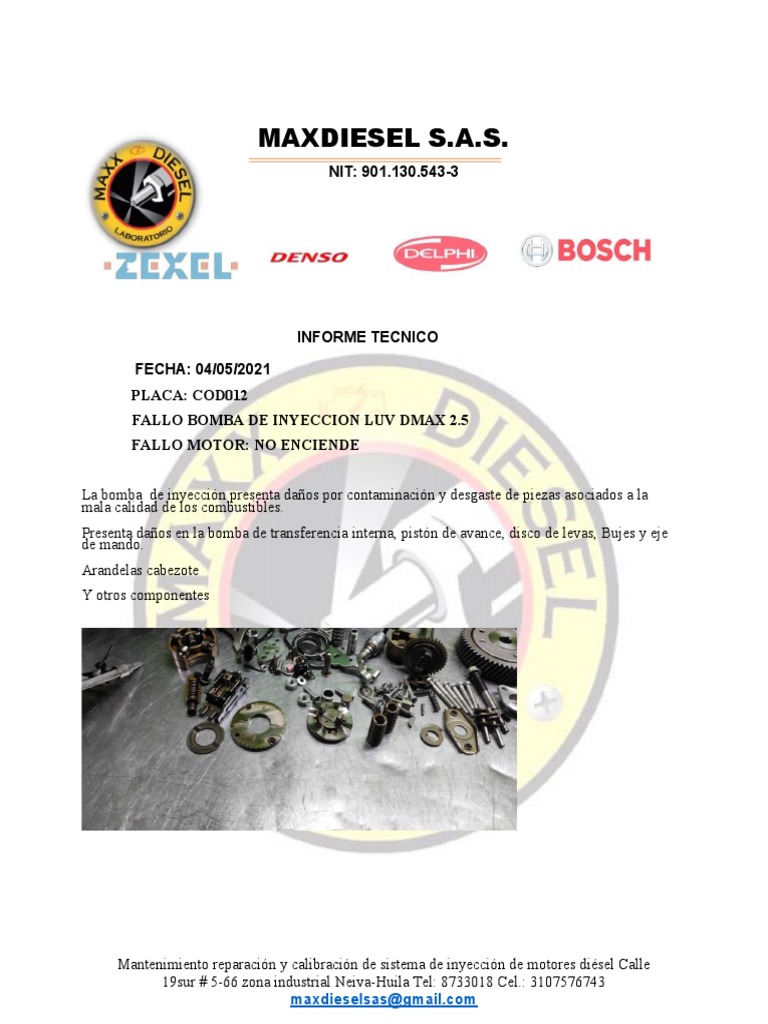 0002 Daño Bomba Ve Dmax | PDF