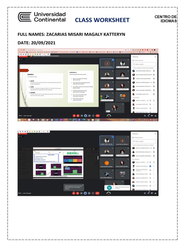 Formato de Worksheet | PDF