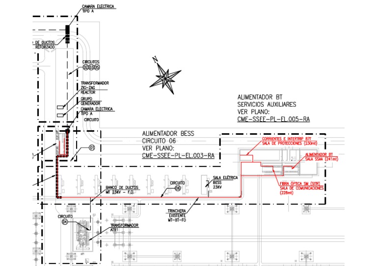 CME SSEE PL CV.001 R1 Layout General Subestacion Andes - JH | PDF
