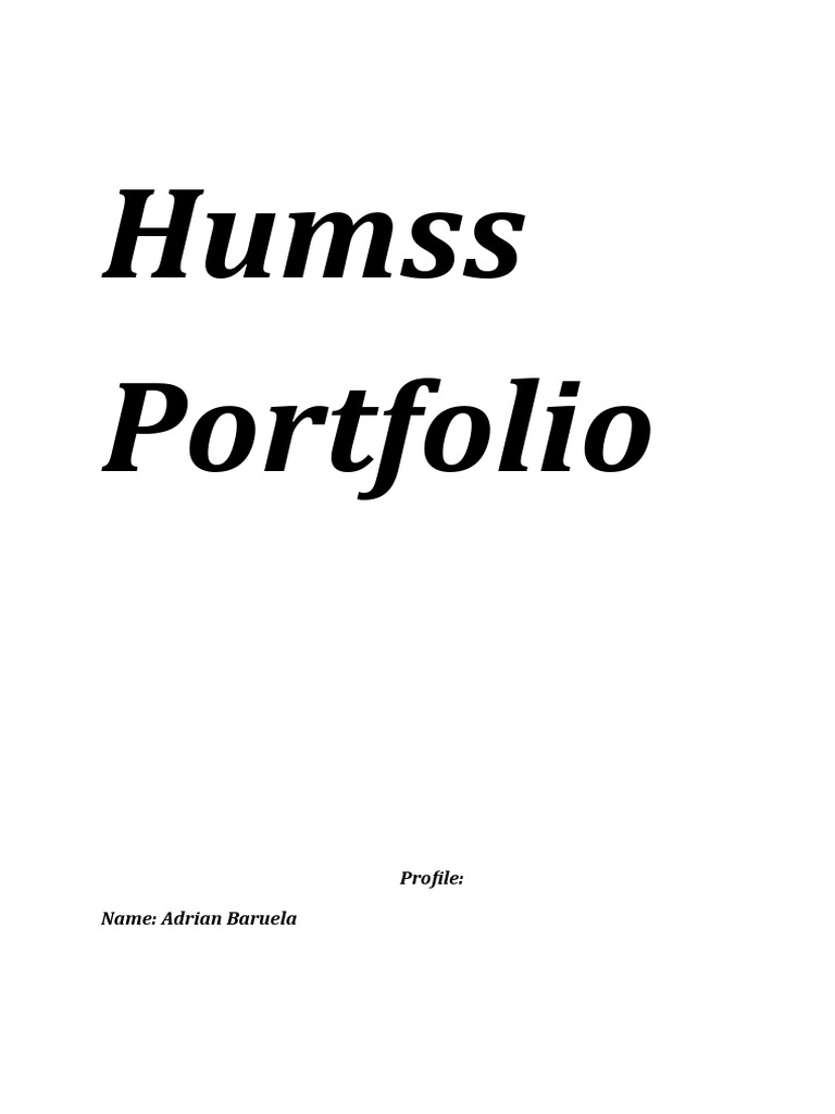 Humss Portfolio | PDF | Feminism | Gender Studies