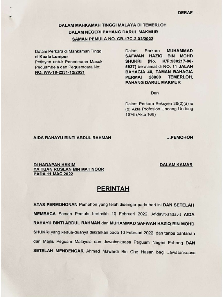 Deraf Perintah | PDF