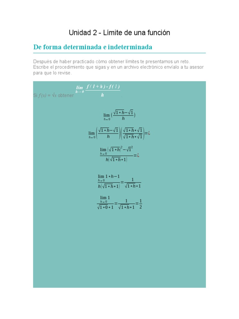 Forma Determinada e Indeterminada GUILLERMO ACT.1 U, 2 | PDF