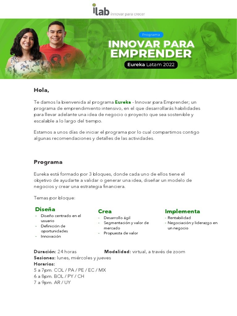 Guía Eureka | PDF | Iniciativa empresarial | Podcast