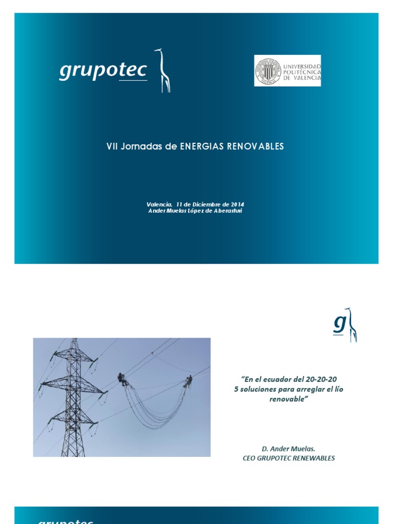 Grupotec AnderMuelas | PDF | Energía renovable | Economias