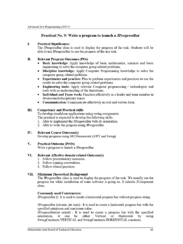 Demonstrating Progress Bars in Java Swing Applications | PDF | Java ...