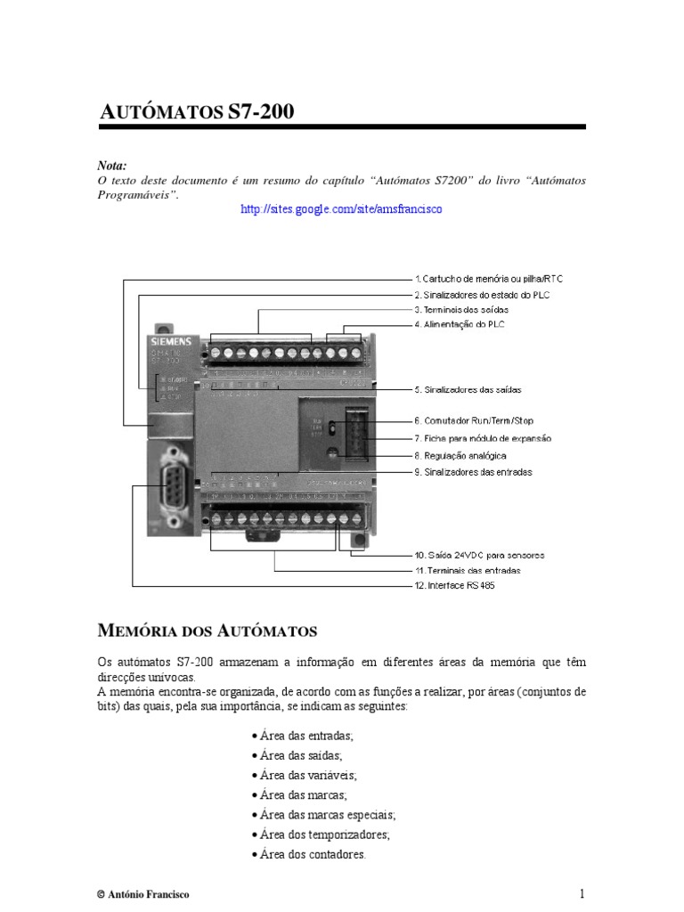 Siemens S7-200 | PDF | Byte | Armazenamento de dados de computador