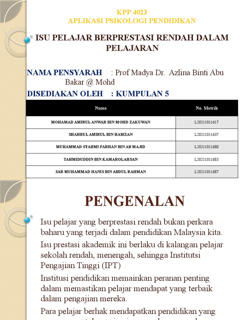 KPP 4023 Aplikasi Psikologi | PDF | Karier & Perkembangan