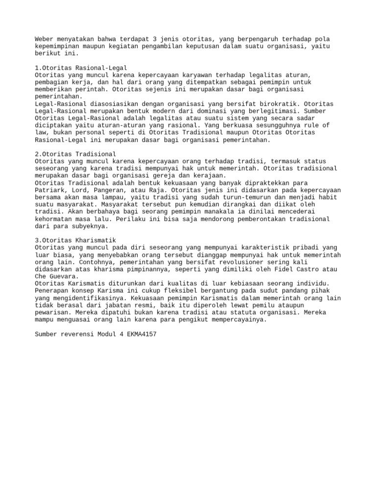 3 Jenis Otoritas | PDF