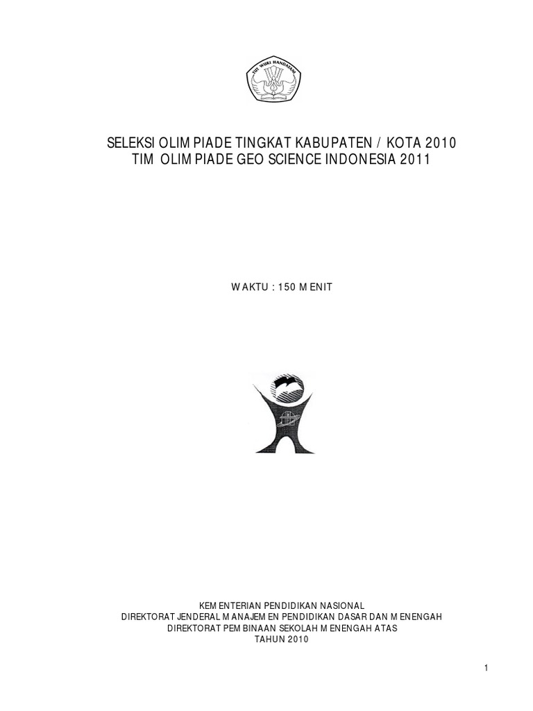 OSK Kebumian 2010 (Soal) | PDF