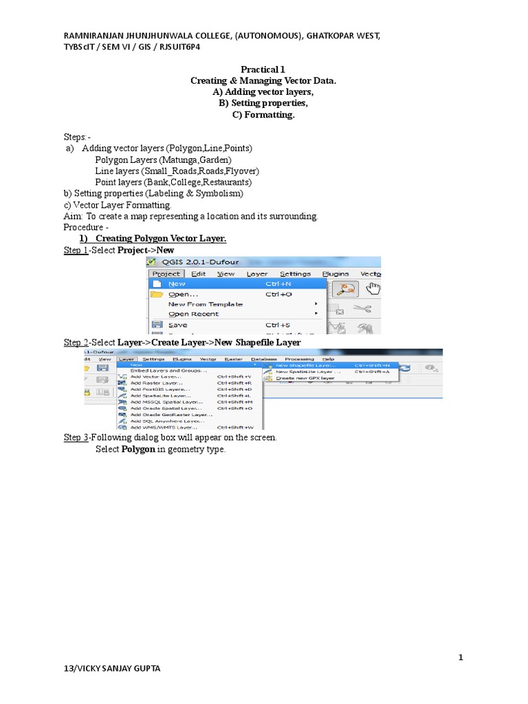 Practical 1 | PDF | Geographic Information System | Software