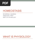 Introduction To Human Physiology | PDF | Human Body | Homeostasis