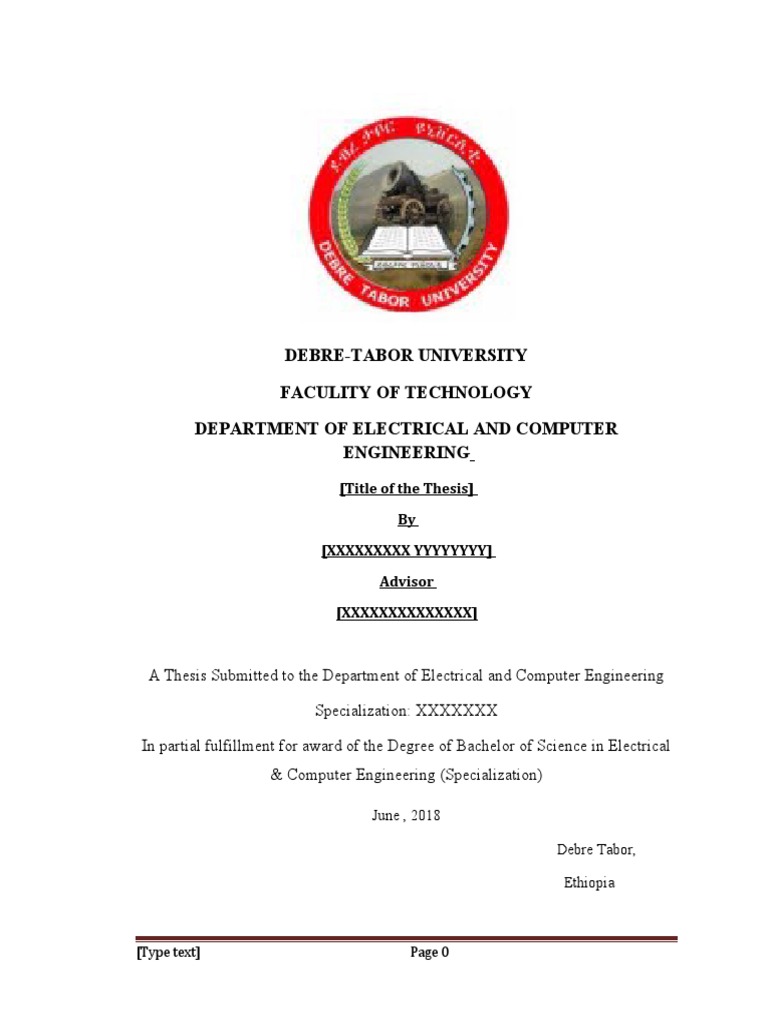Debretabor University Thesis Writing Guidelinefinalized21 | PDF ...