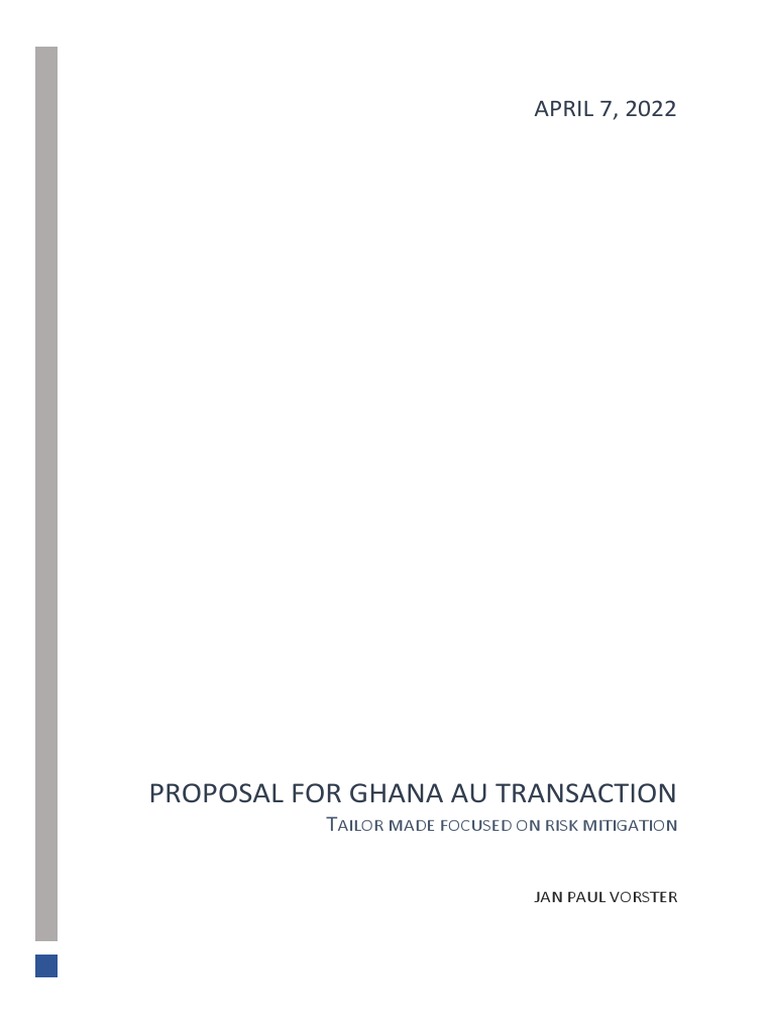 Proposed Ghana Gold Transaction Explain | PDF | Financial Transaction ...