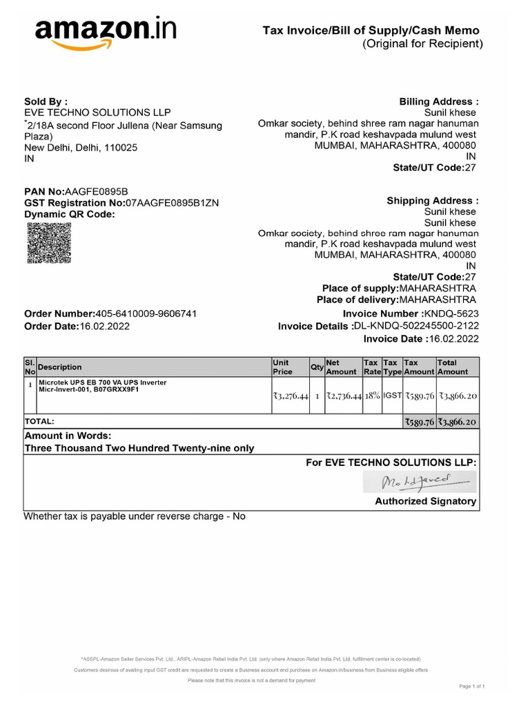 Invoice UPS | PDF