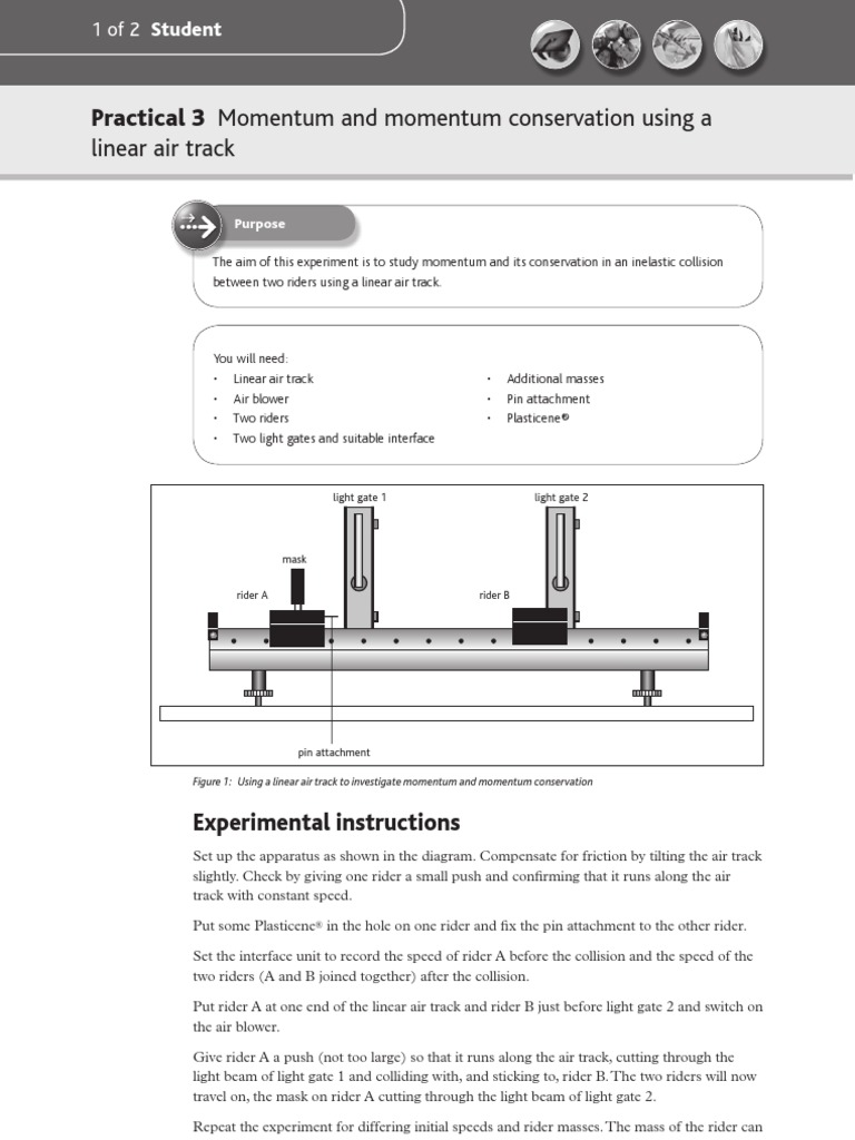 A2 Physics Practicals 56873326 Practical 3 Momentum and Momentum ...