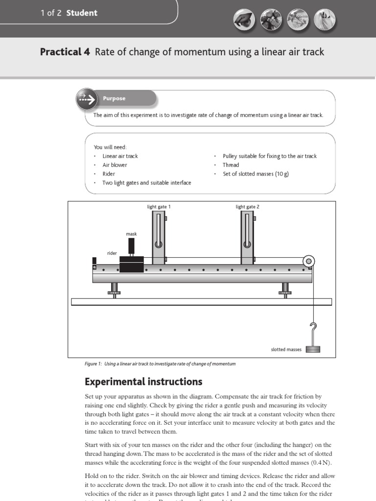 A2 Physics Practicals 56873371 Practical 4 Rate of Change of Momentum ...
