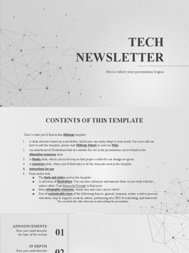 Tech Newsletter - by Slidesgo | PDF | Planets | Solar System