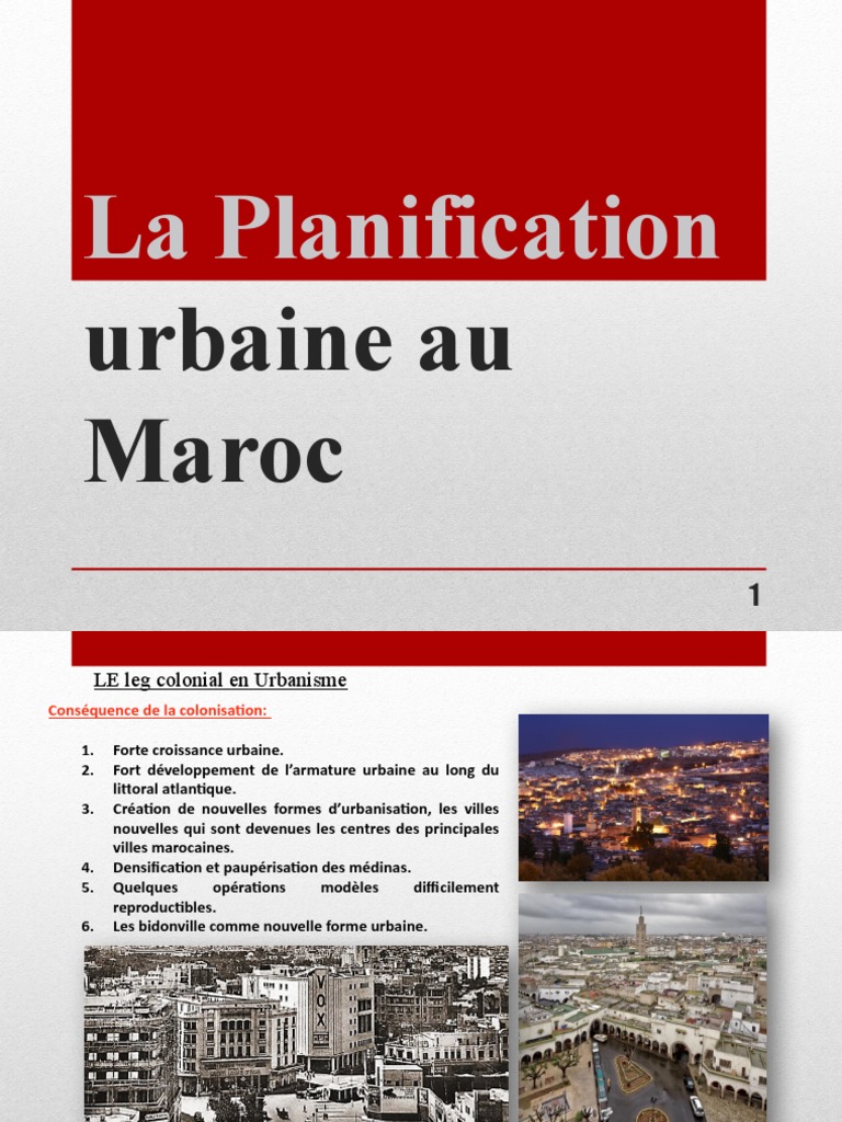 Chapitre 5 Planification Urbaine Au Maroc | PDF