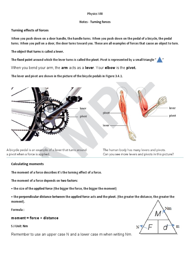 Turning Forces and Moments Explained | PDF