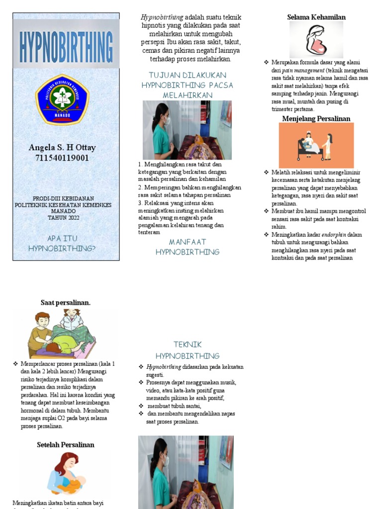 Leaflet Hypnobirthing Angela Ottay | PDF