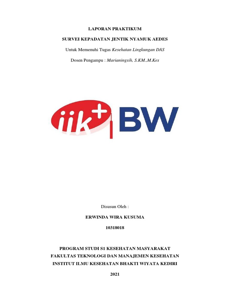 Erwinda Wira Kusuma 10318018 Kesling Das Laprak Kepadatan Vektor | PDF