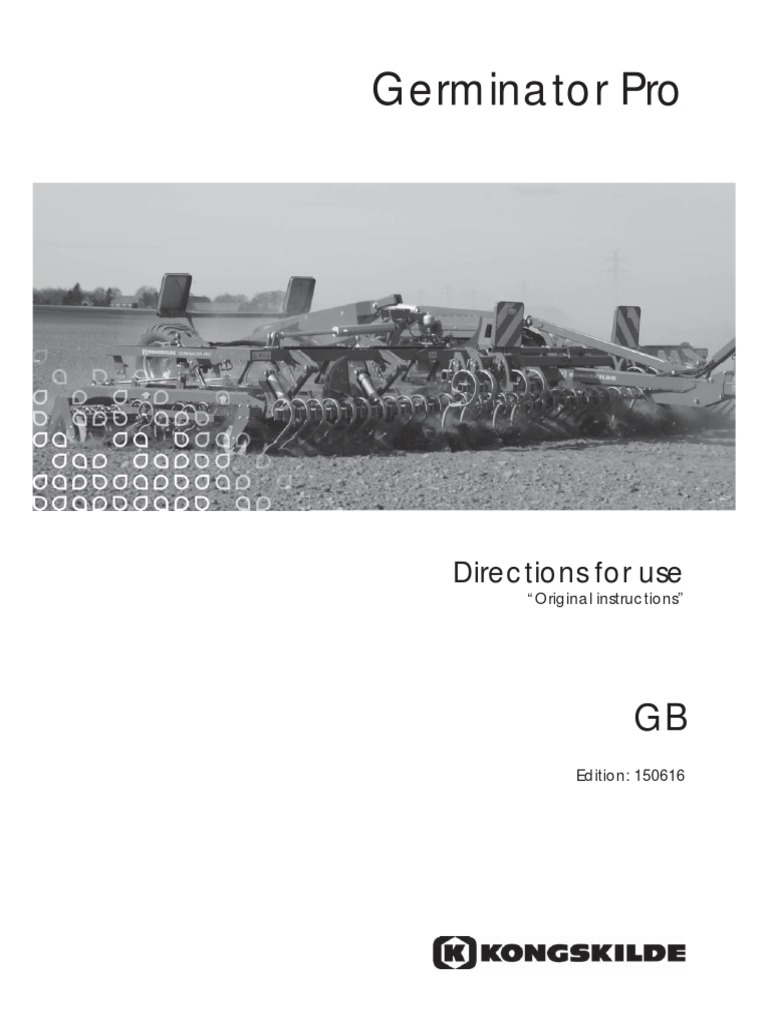 Germinator Pro User Manual | PDF | Tractor | Vehicles