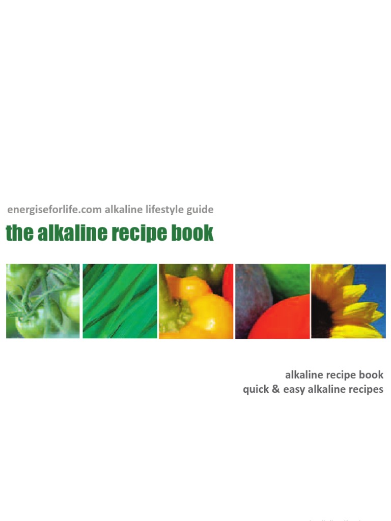 Alkaline Recipe Book Sample | PDF | Cooking, Food & Wine | Wellness