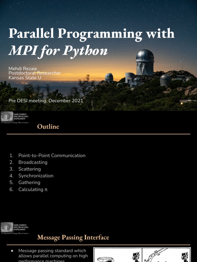 Tutorial Mpi Pdf Message Passing Interface Computer Architecture 
