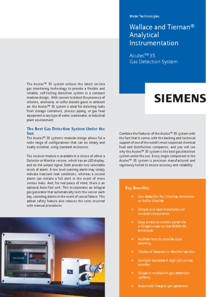 Wallace and Tiernan® Analytical Instrumentation: Acutec 35 Gas ...