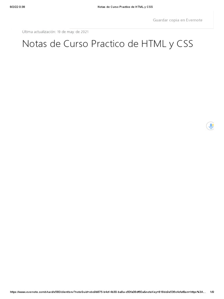 Notas de Curso Practico de HTML y CSS | PDF | HTML | Software