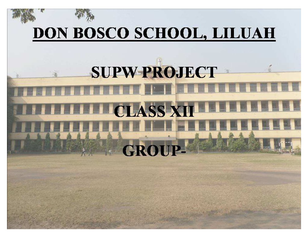 Supw Project | PDF