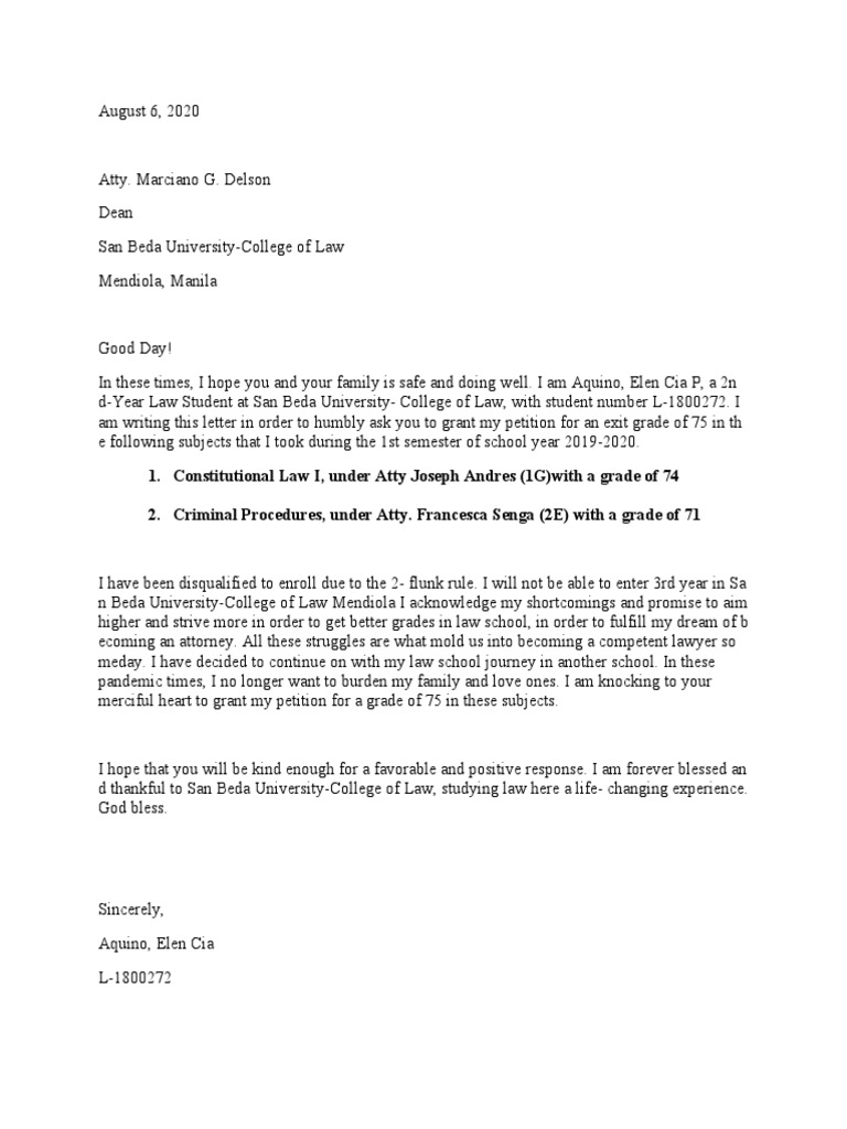 Request For Exit Sample | PDF