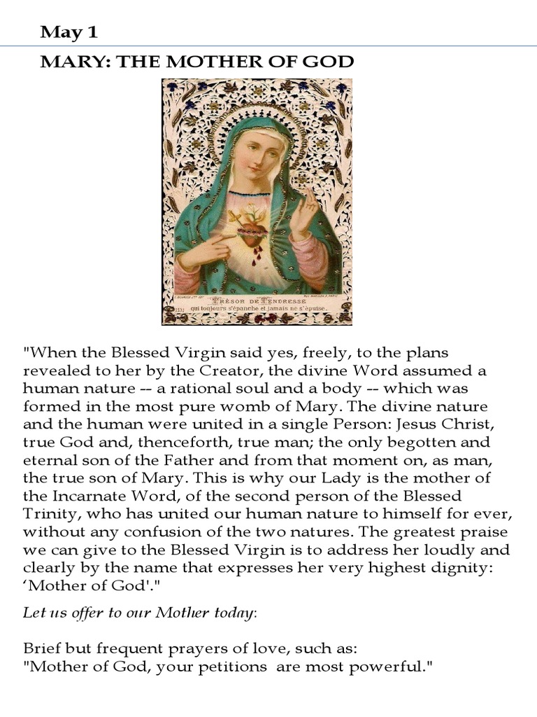 May Devotion To Mary English PDF | PDF | Mary, Mother Of Jesus | Jesus