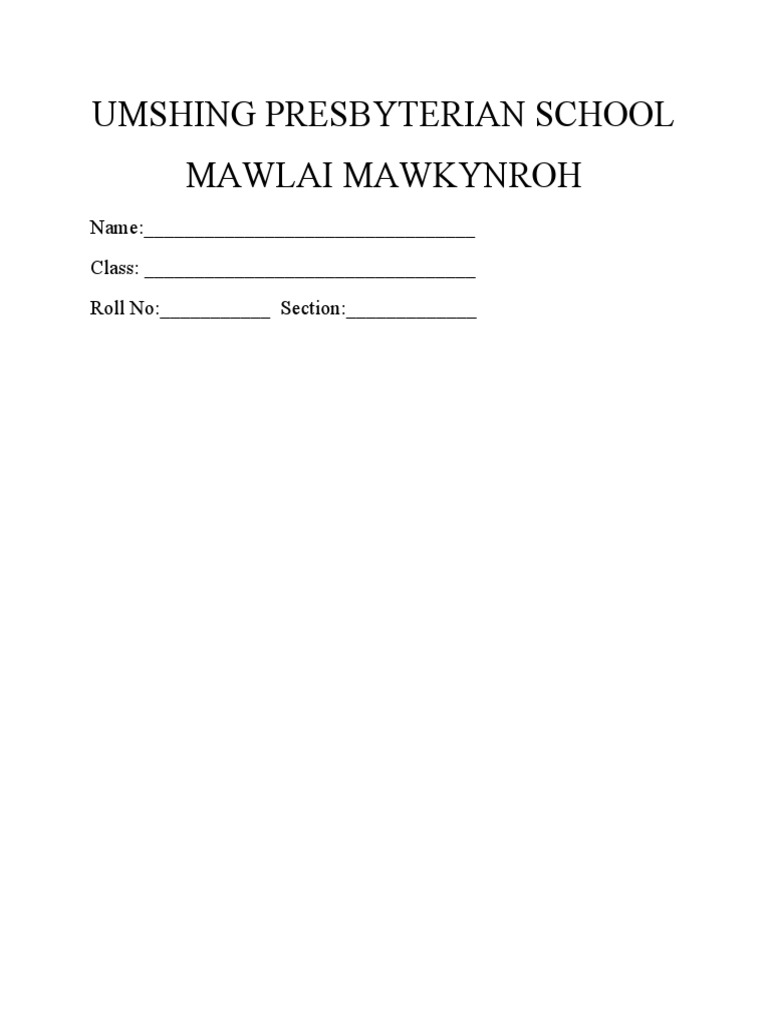 Student Information Form | PDF