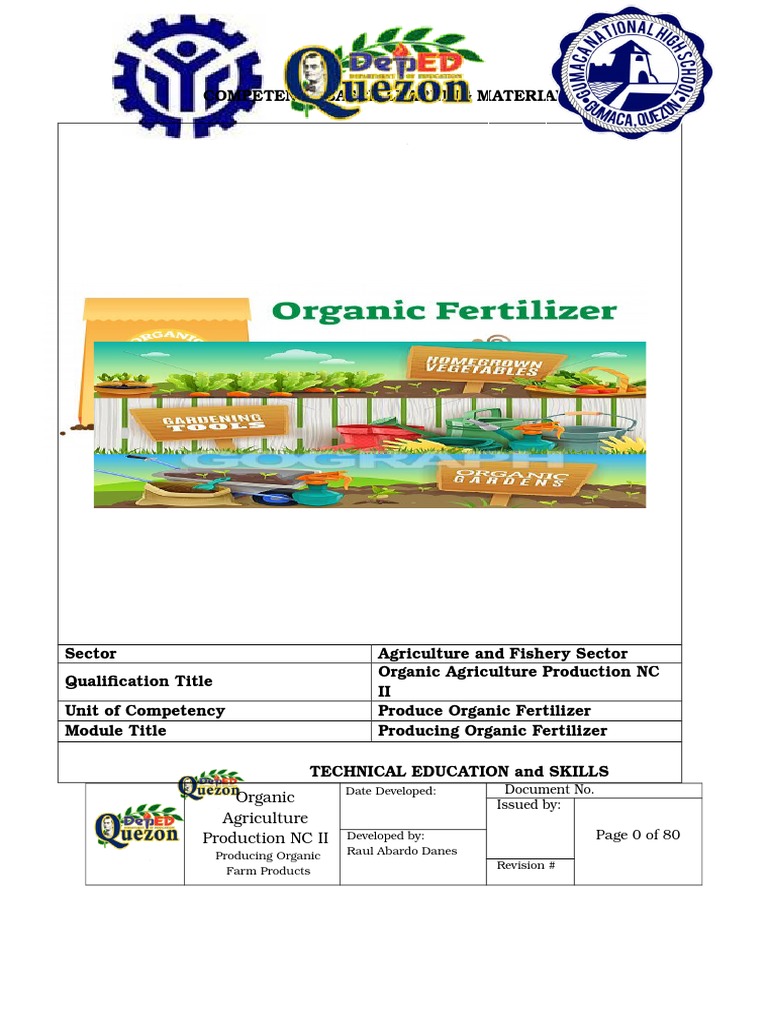 Produce Organic Fertilizer CBLM | Download Free PDF | Fertilizer | Manure