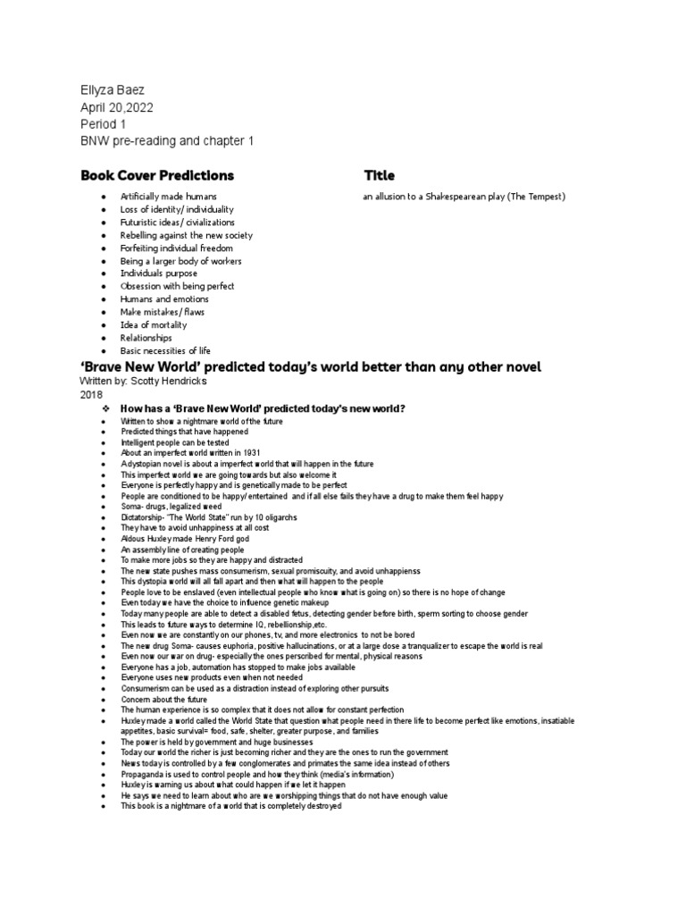 Brave New World | PDF