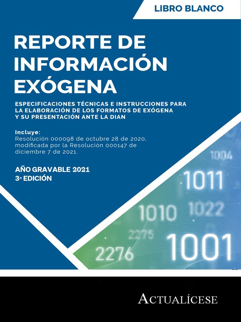 Guía Exógena DIAN 2021: Instrucciones y Normas | PDF | Contador | Pensión