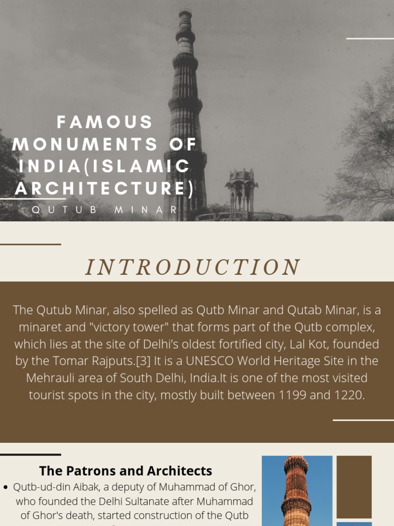 Famous Monuments of India (Islamic Architecture) | PDF | South Asia