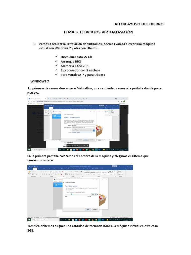 Ejercicios Virtualización | PDF | Enrutador (Computación) | Red de ...