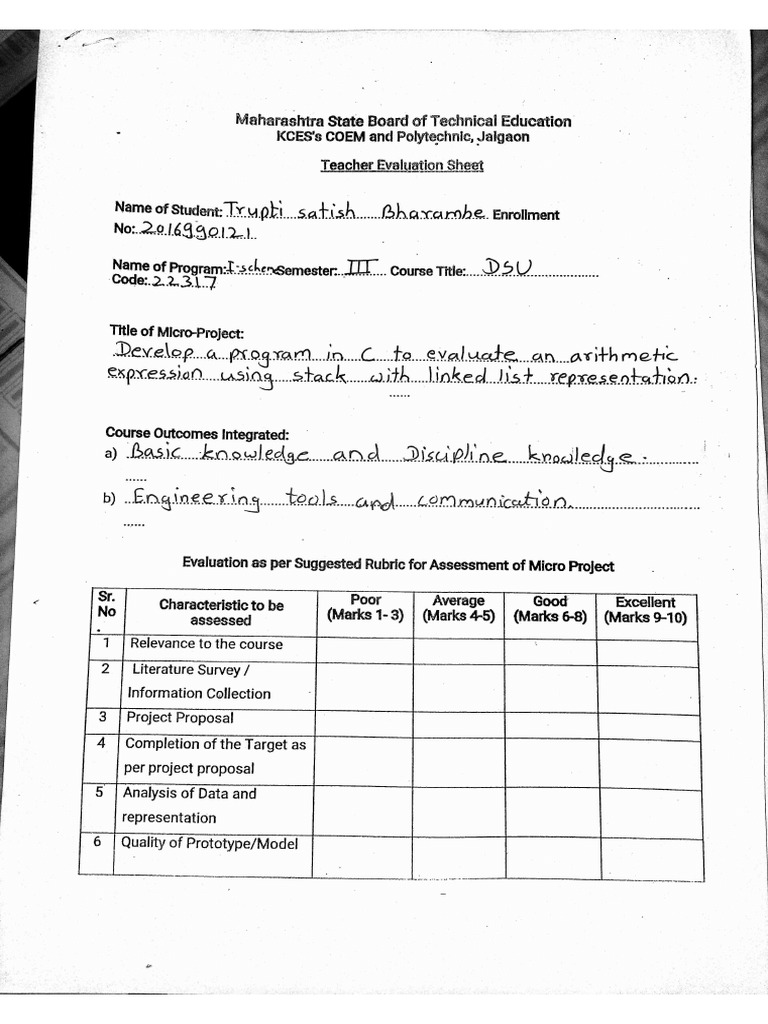 DSU Micro Project | PDF DSU Micro Project | PDF