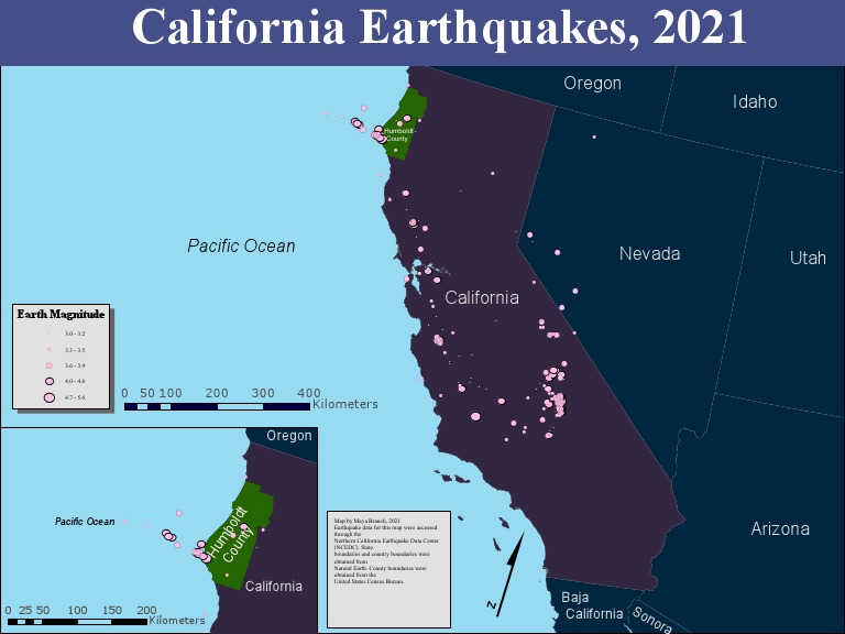 California Earthquakes Map GSP MB | PDF | Geological Hazards | Hazards