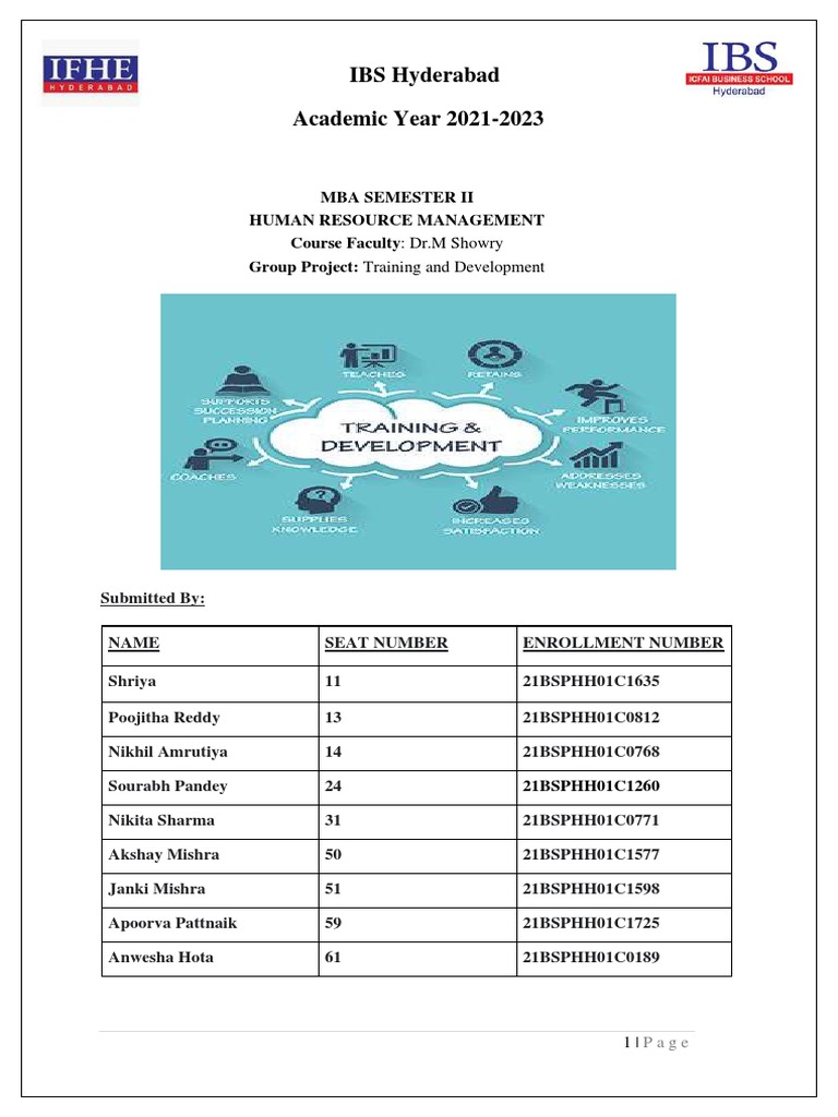 K - Group 8 - Training and Development | PDF | Employment | Economies