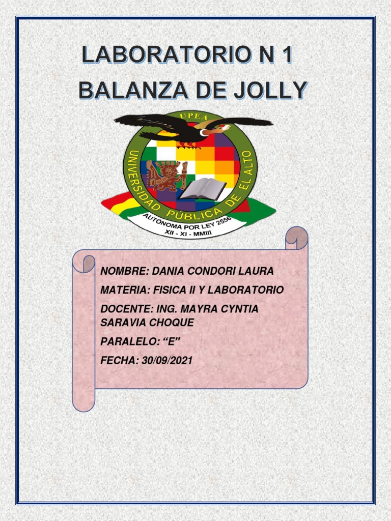Laboratorio de Densidades Dania Condori Laura | PDF | Fuerza | Densidad
