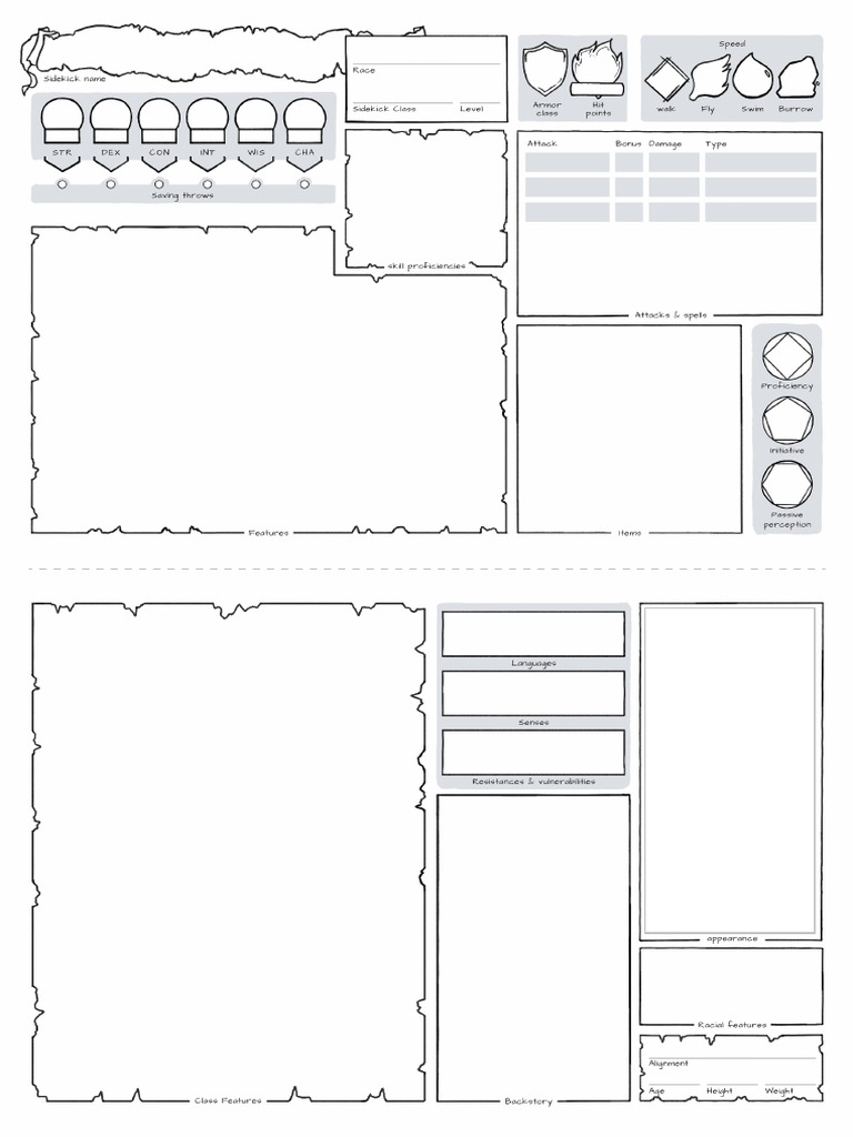 Sidekick Sheet | PDF
