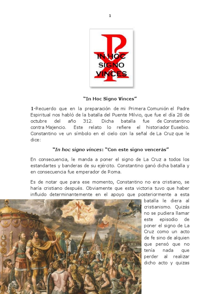 15 "In Hoc Signo Vinces" (1805) | PDF | Constantino el grande | Moisés