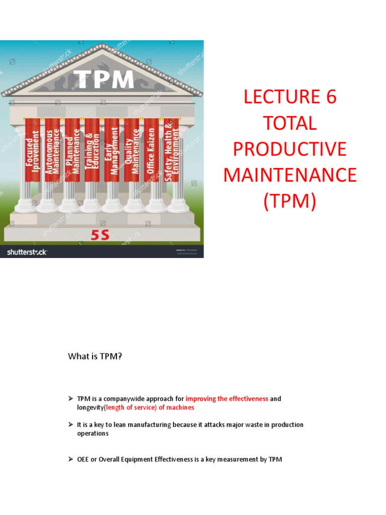Total Productive Maintenance (TPM) | PDF | Systems Engineering | Business